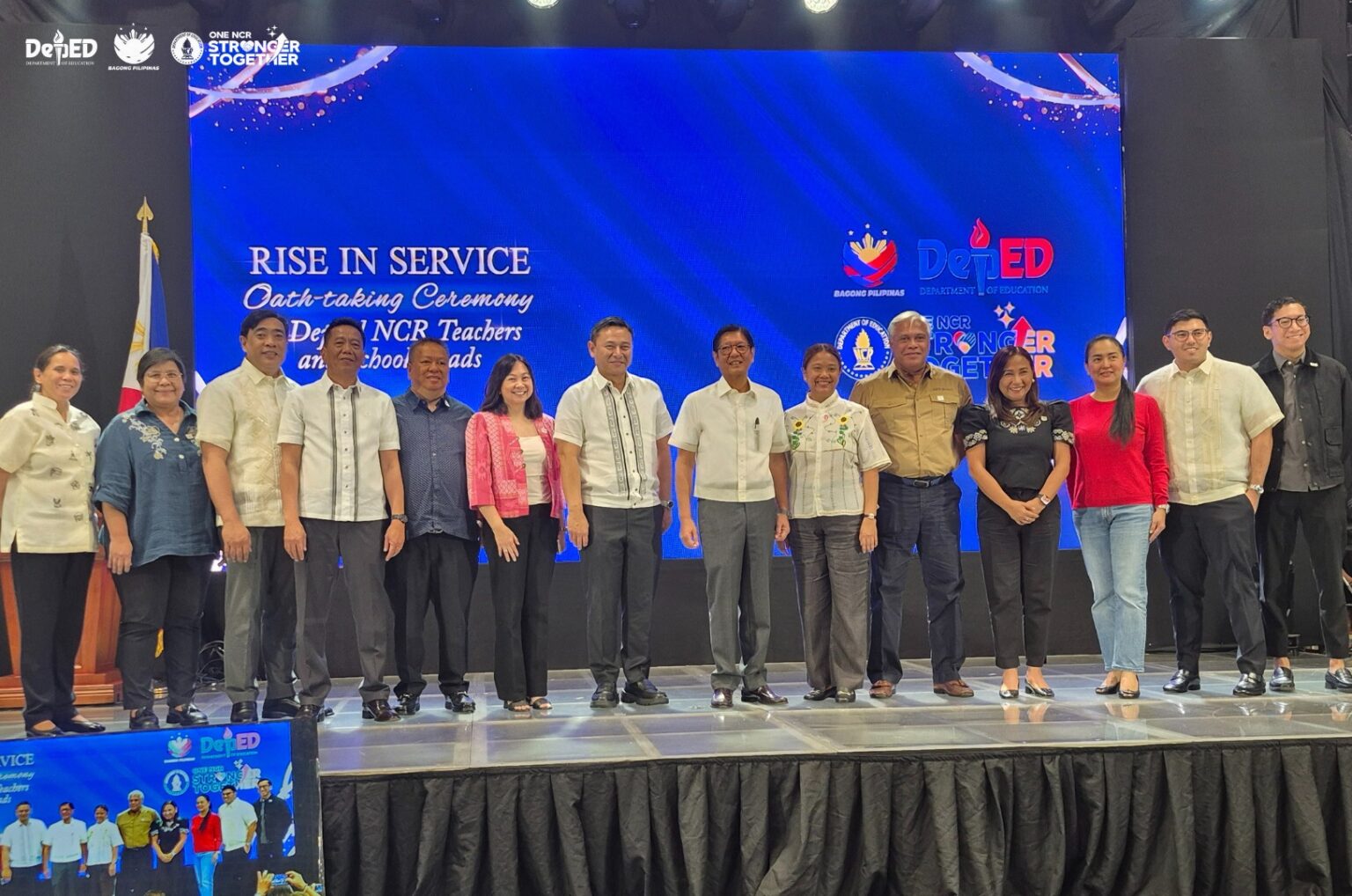RISE in Service: Oath-taking Ceremony of DepED NCR Teachers and School ...